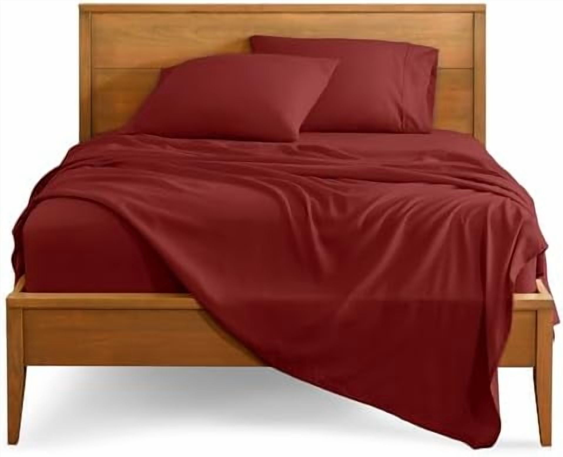 Queen Sheet Set - 1800 Ultra-Soft Microfiber Queen Bed Sheets - Double ...
