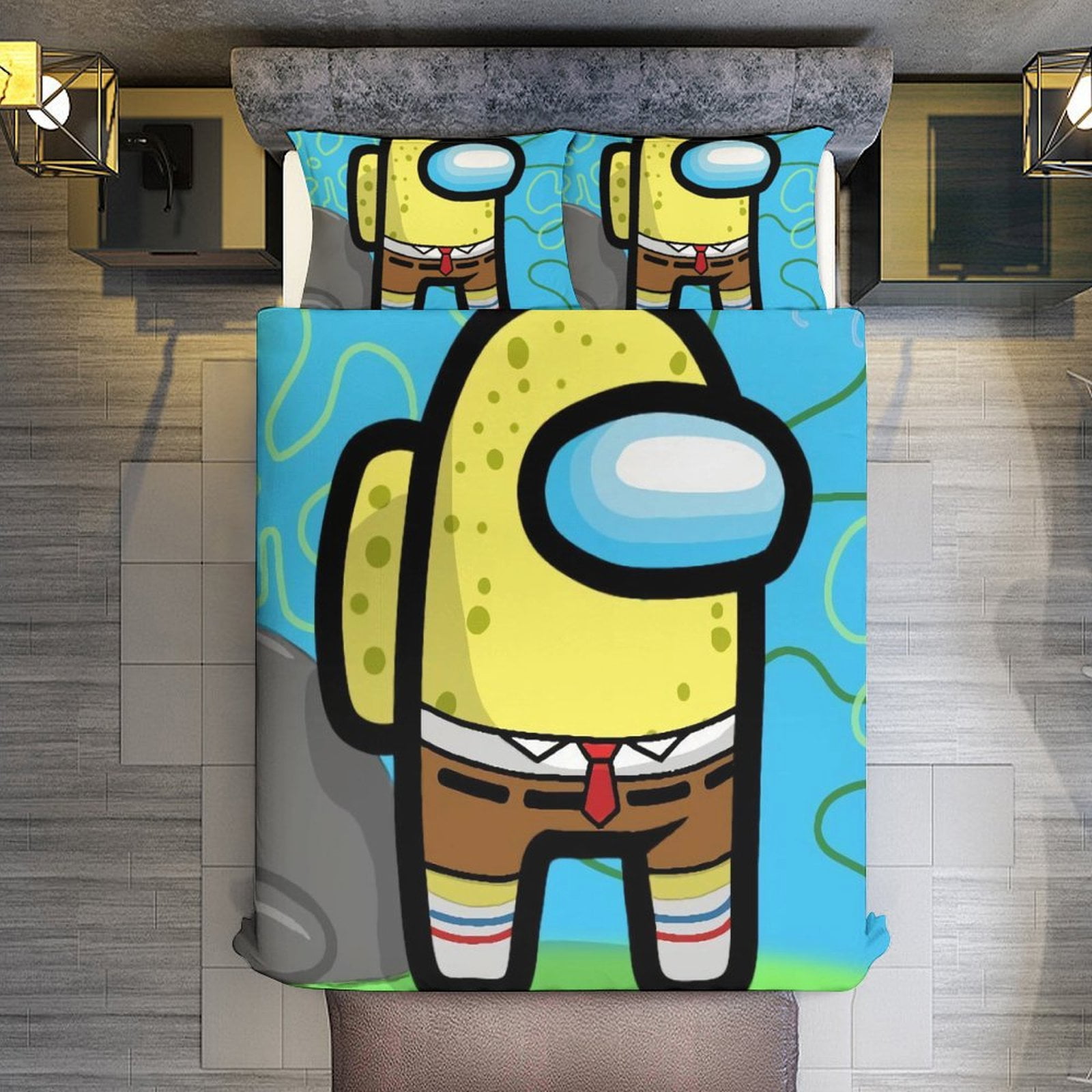 Queen Sheet Set,Among Us Imposter Crewmate Duvet Cover,Bed Sheet Set ...