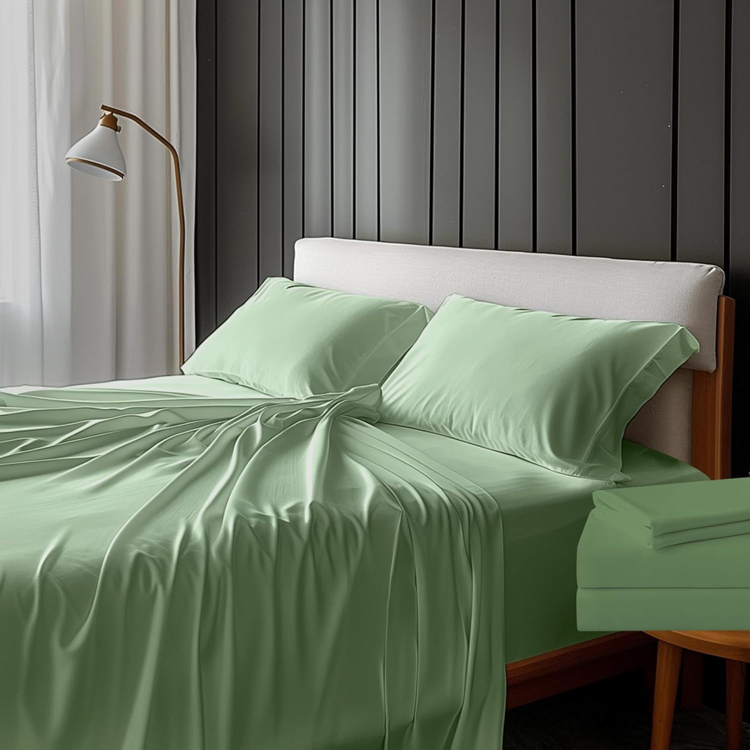Queen Sheets | 100% Viscose Derived From Bamboo | Ultra Soft Fitted ...