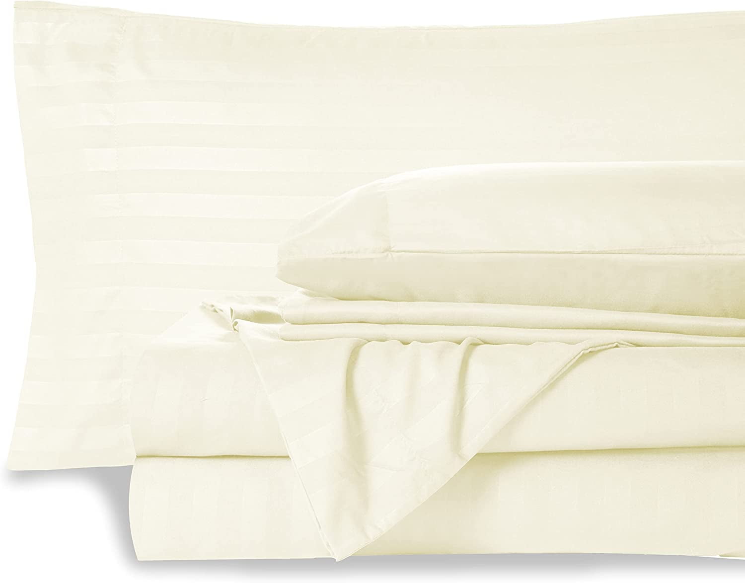 Queen Size 6 Piece Sheet Set,600TC, 100% Egyptian Cotton - 16" Deep ...