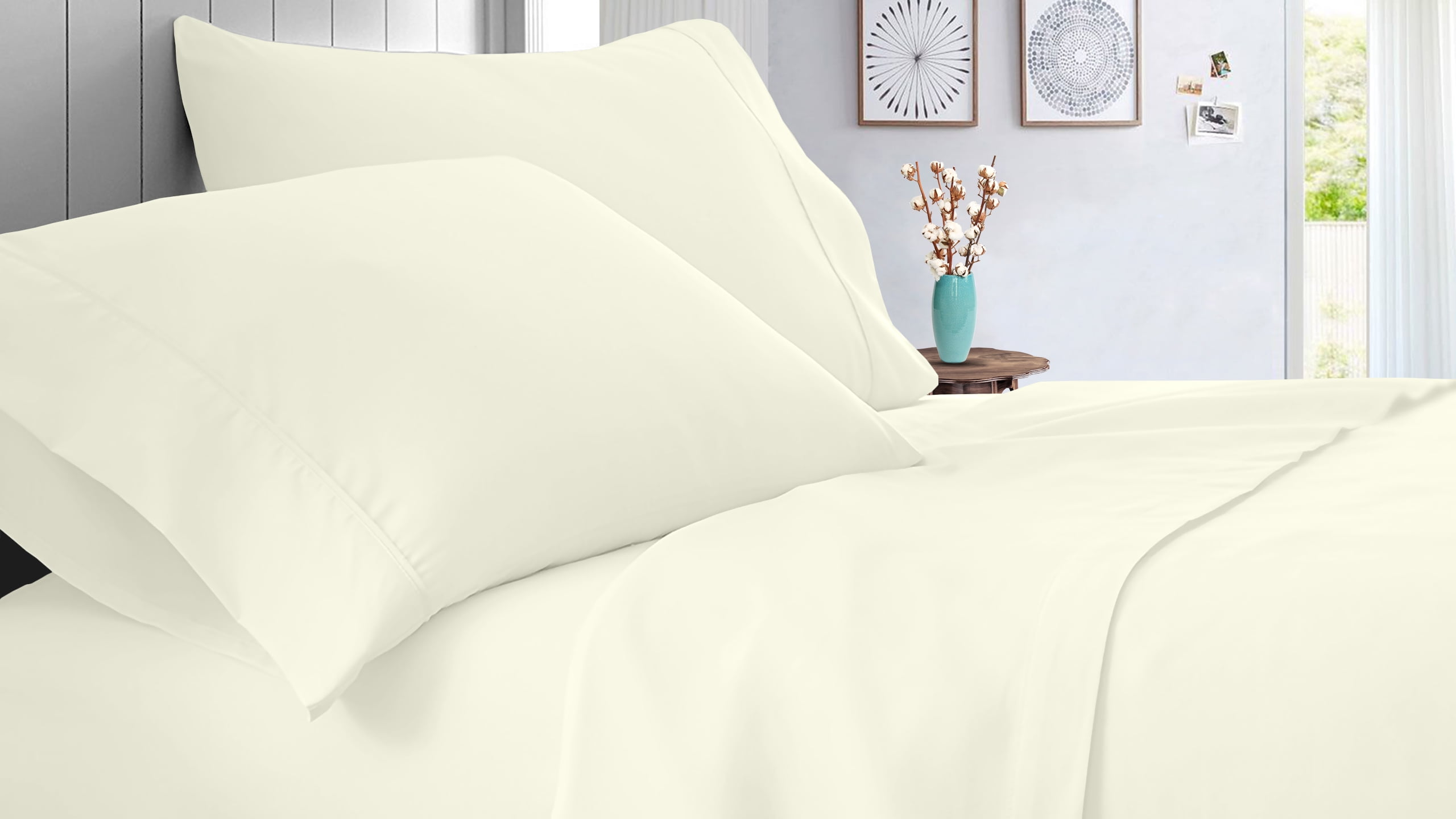 Queen Size 800 Thread Count Sheet Set Solid - 4 Piece - Hotel Luxury ...