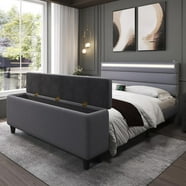 ANPOO Queen Size Murphy Chest Bed with Drawer and Power Outlets ...