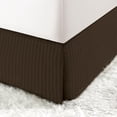 Queen Size Bed Skirt with Split Corners Pleated Ruffle Design Wrinkle ...