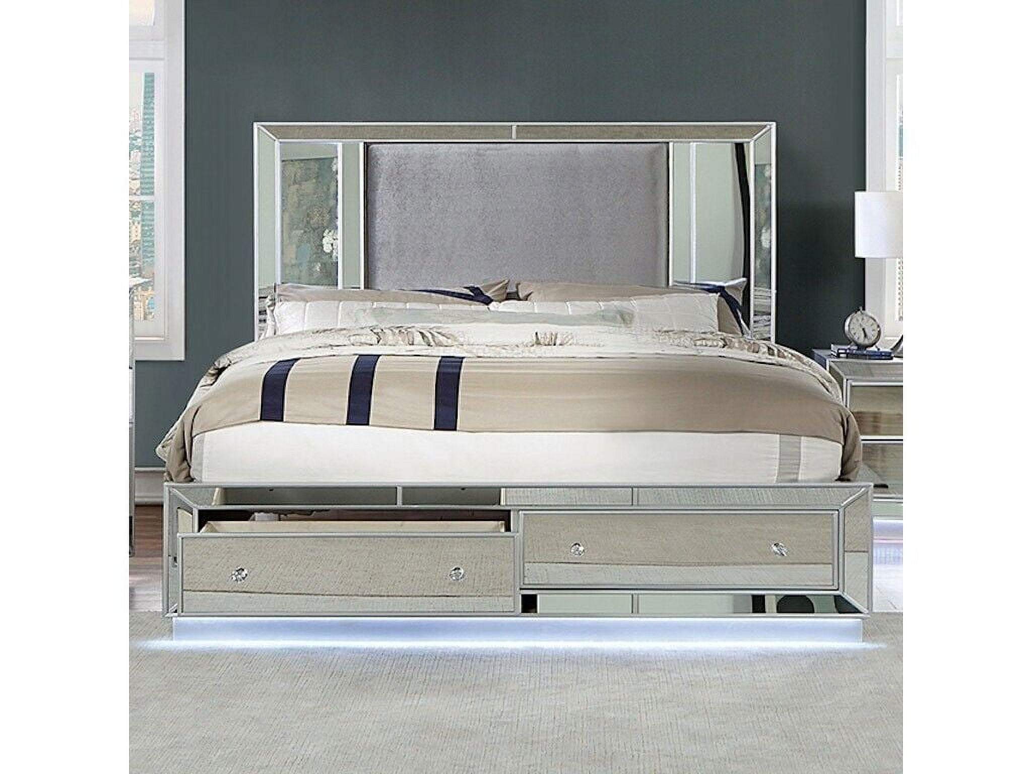 Mirrored headboard full store