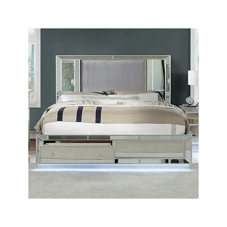 Mirror headboard full size store