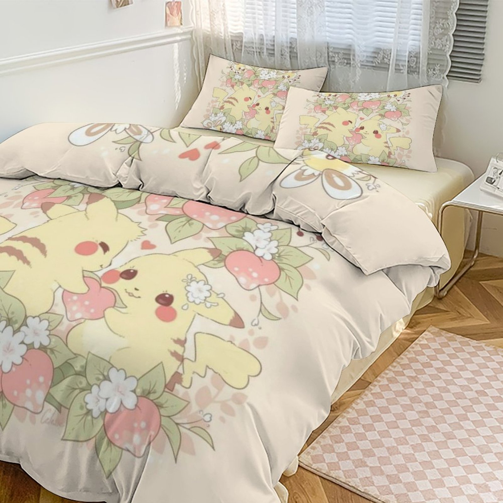 Queen Size Bedding Sets Pikachu Bedding Set for Kids Pikachu Merch ...