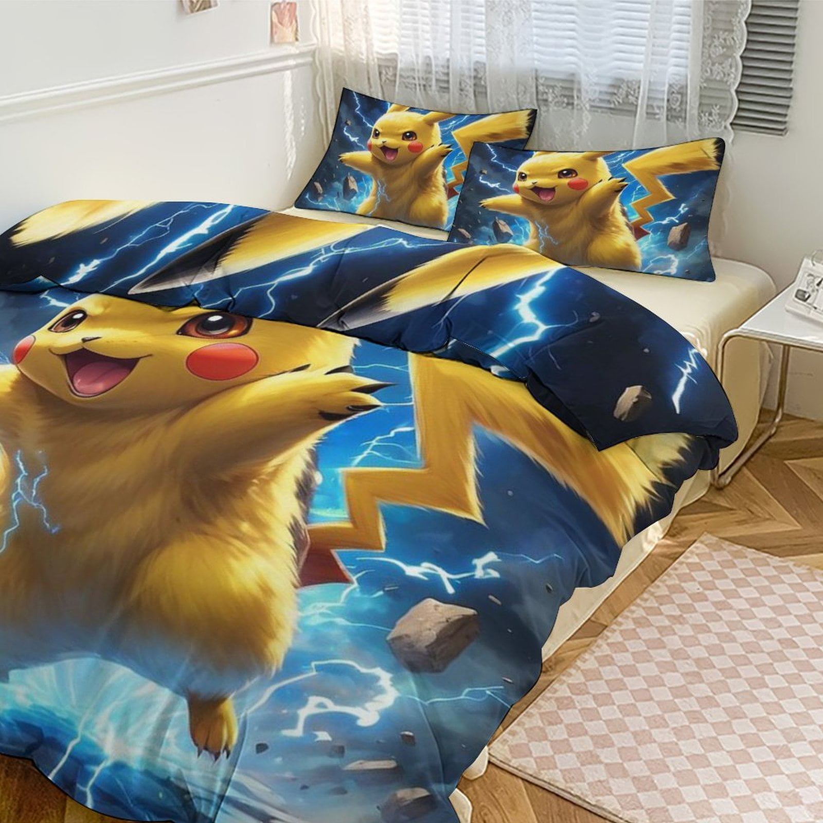 Queen Size Bedding Sets Pikachu Bedding Set for Kids Pikachu Merch ...