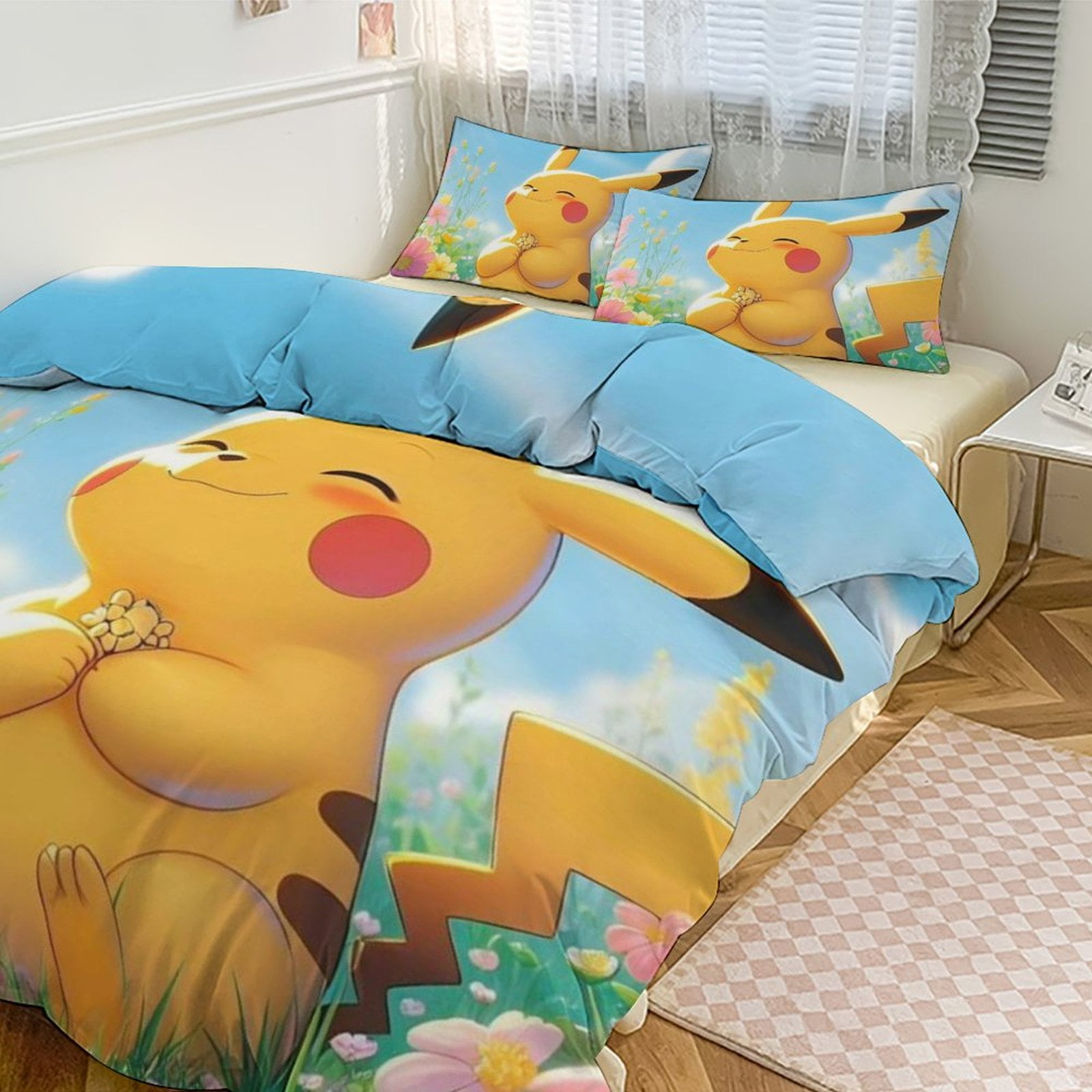 Queen Size Bedding Sets Pikachu Bedding Set for Kids Pikachu Merch ...