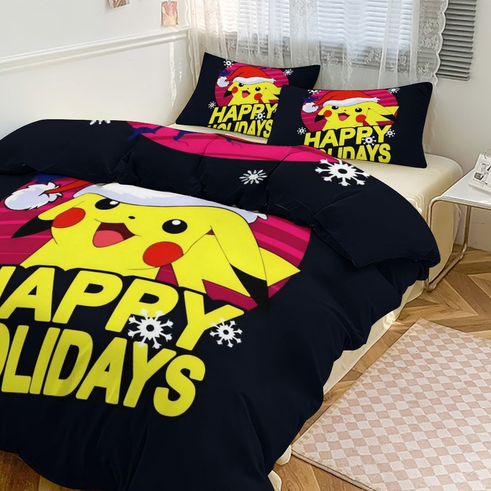 Queen Size Bedding Sets Pokemon Christmas Bedding Set for Kids Pokemon ...