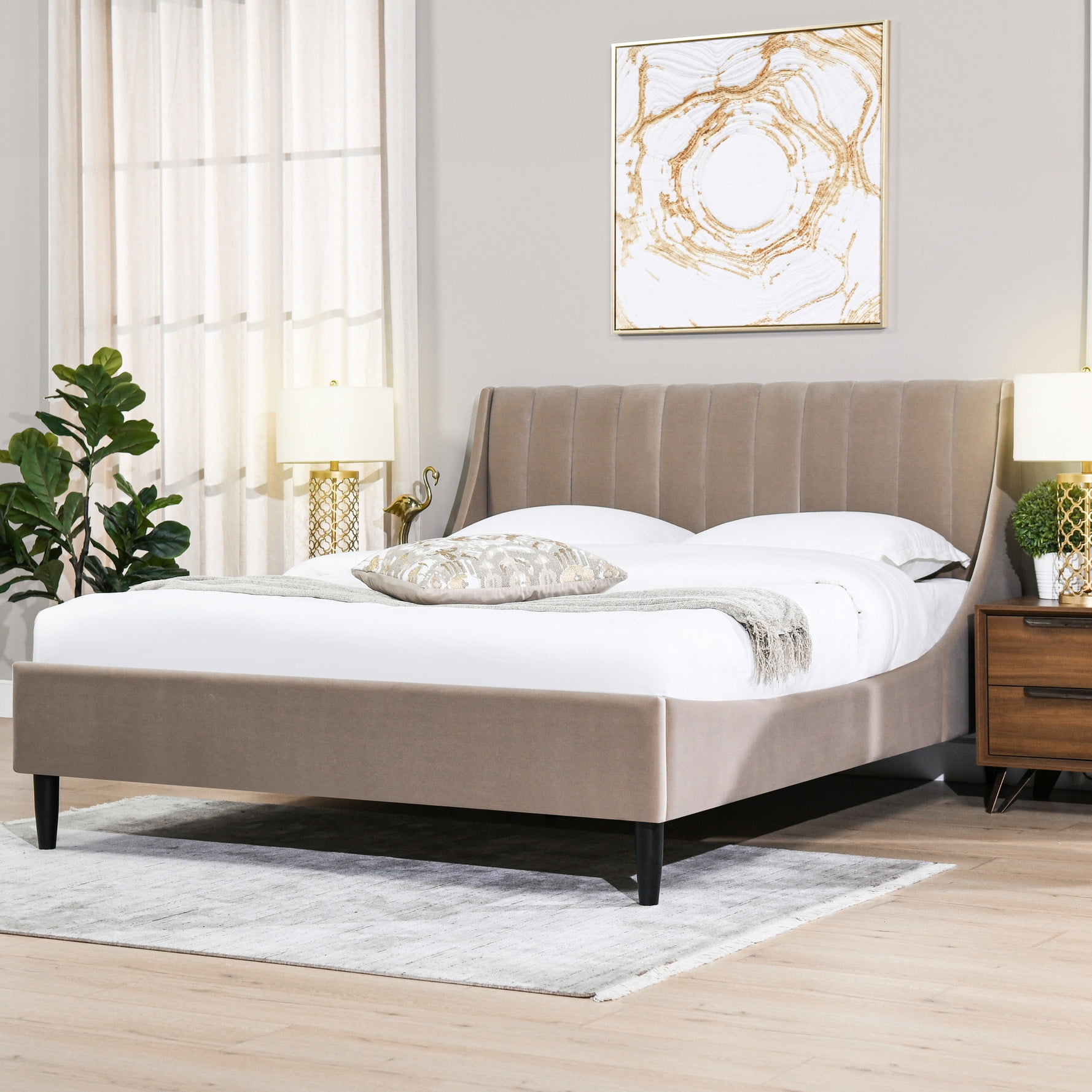 Queen Size - Better Air Circulation & No Box Spring Needed - Bedroom ...