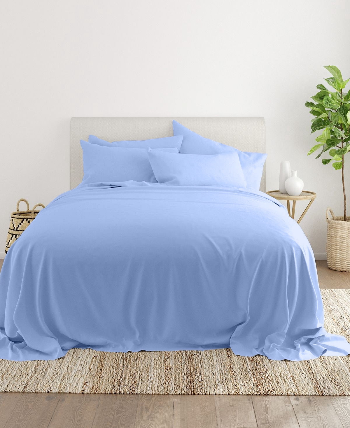 Queen Size Flat Sheet Only - 700-Thread-Count Pure Egyptian Cotton ...