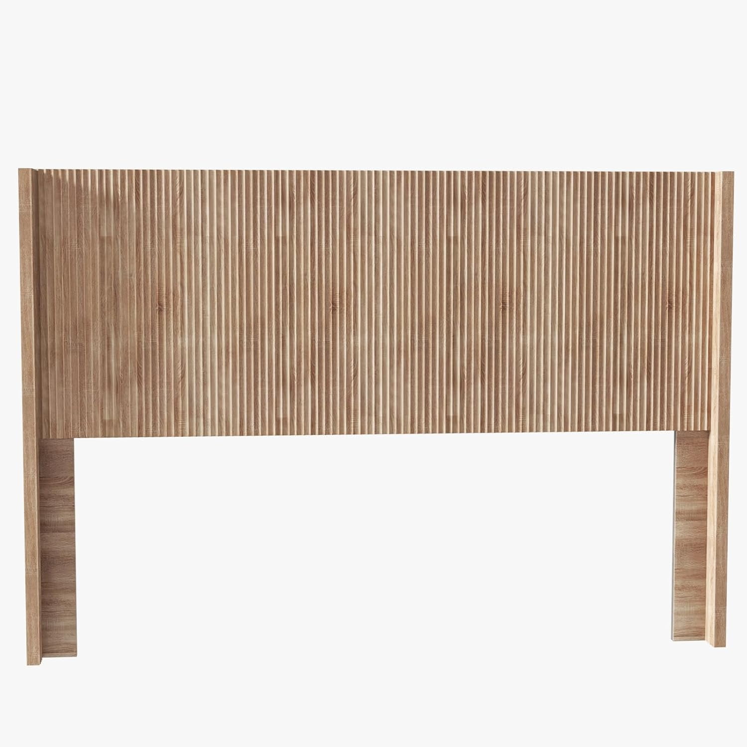 Queen Size Fluted Headboard ONLY - Wall Mount Wood Headboard, Rustic ...