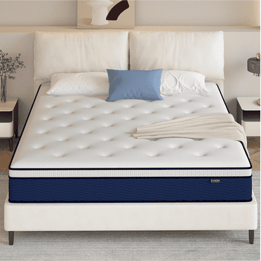 Behost 10" CertiPUR-US Certified Memory Foam Pocket Spring Mattress ...