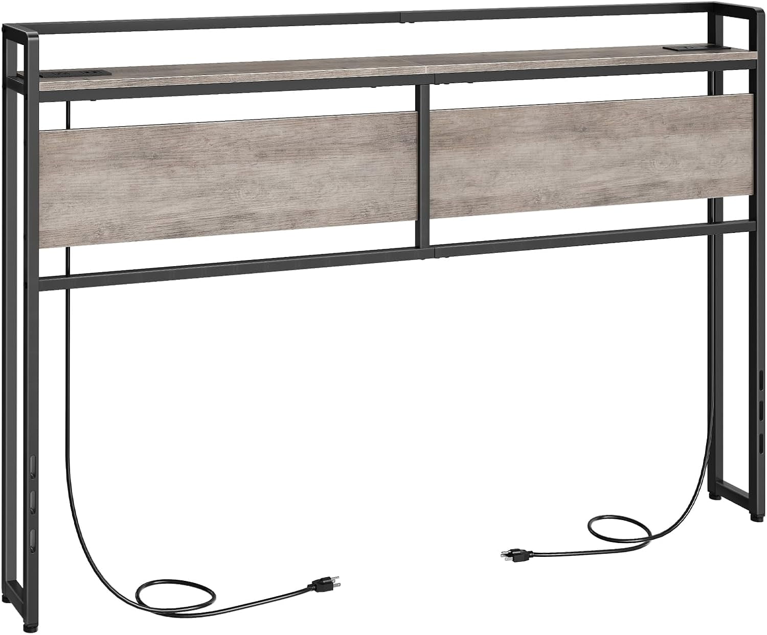 Queen Size Headboard, Headboard with 2 Outlets and 4 USB Ports ...