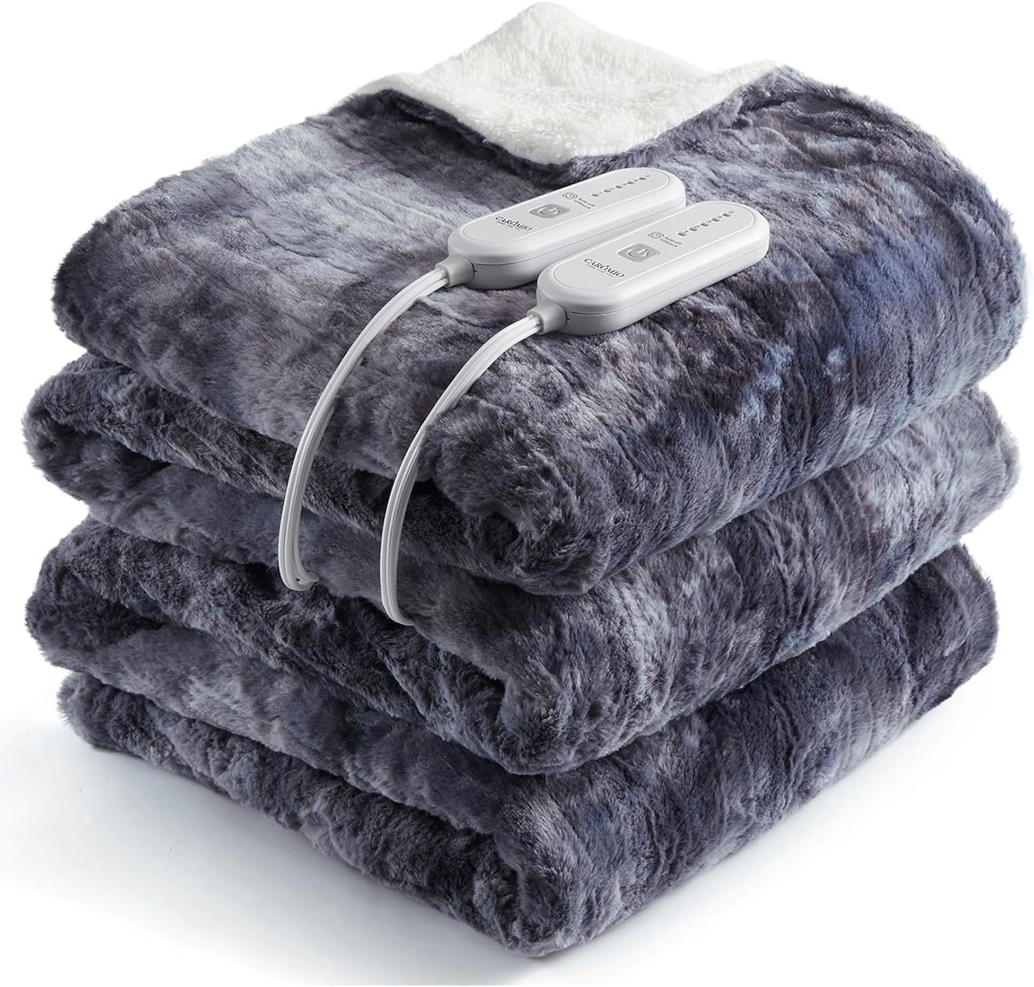 Queen Size Heated Blanket with Dual Control | Fast Heating with 5 ...