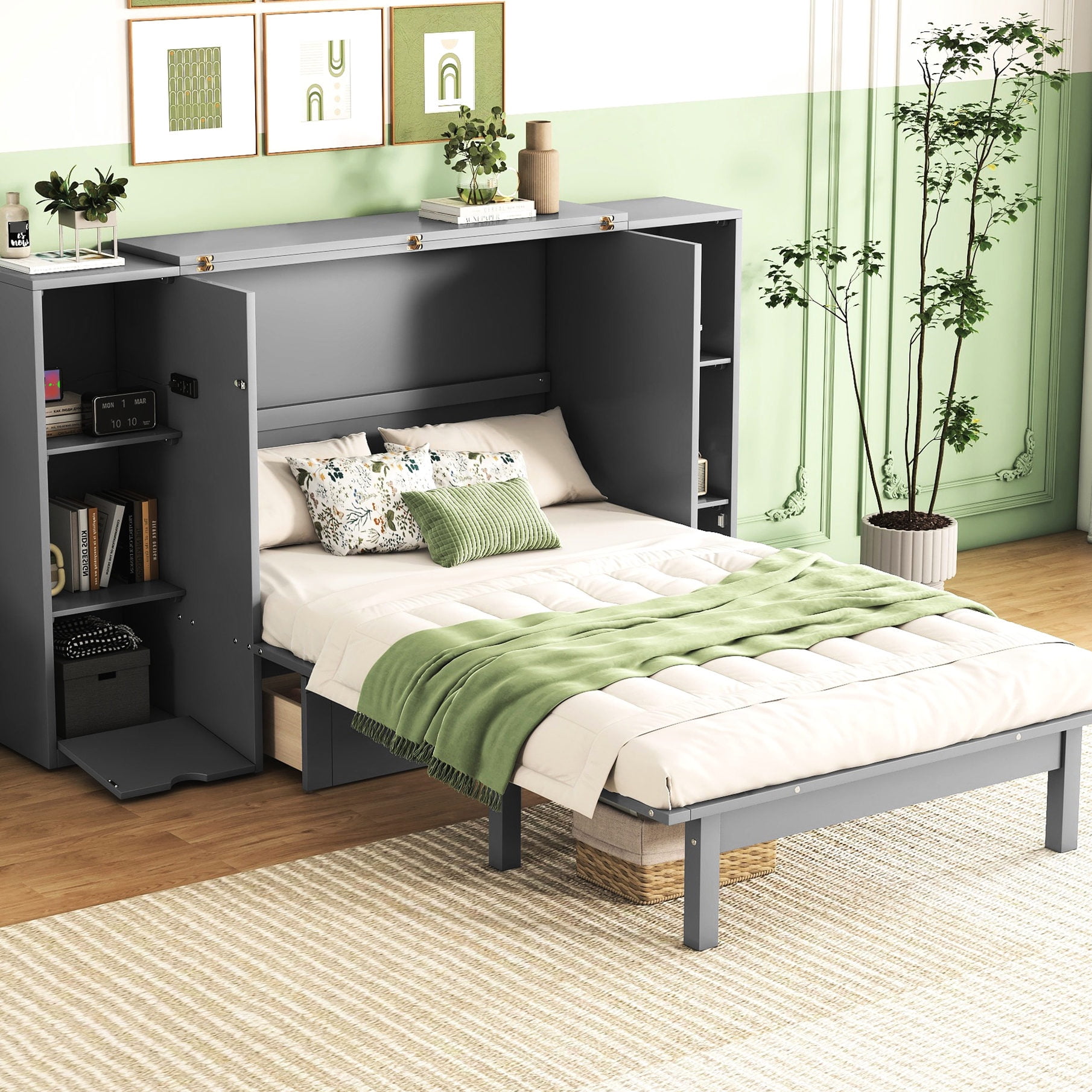Queen Size | Hide - away Bed, Storage Functionality | Small Apartment ...