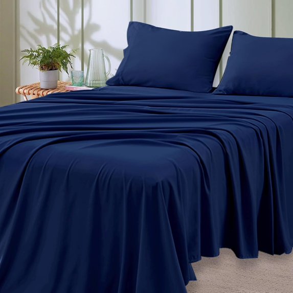 Queen Size Luxury Hotel Bed Sheet Set - 4pcs 2000TC Microfiber, 14 ...