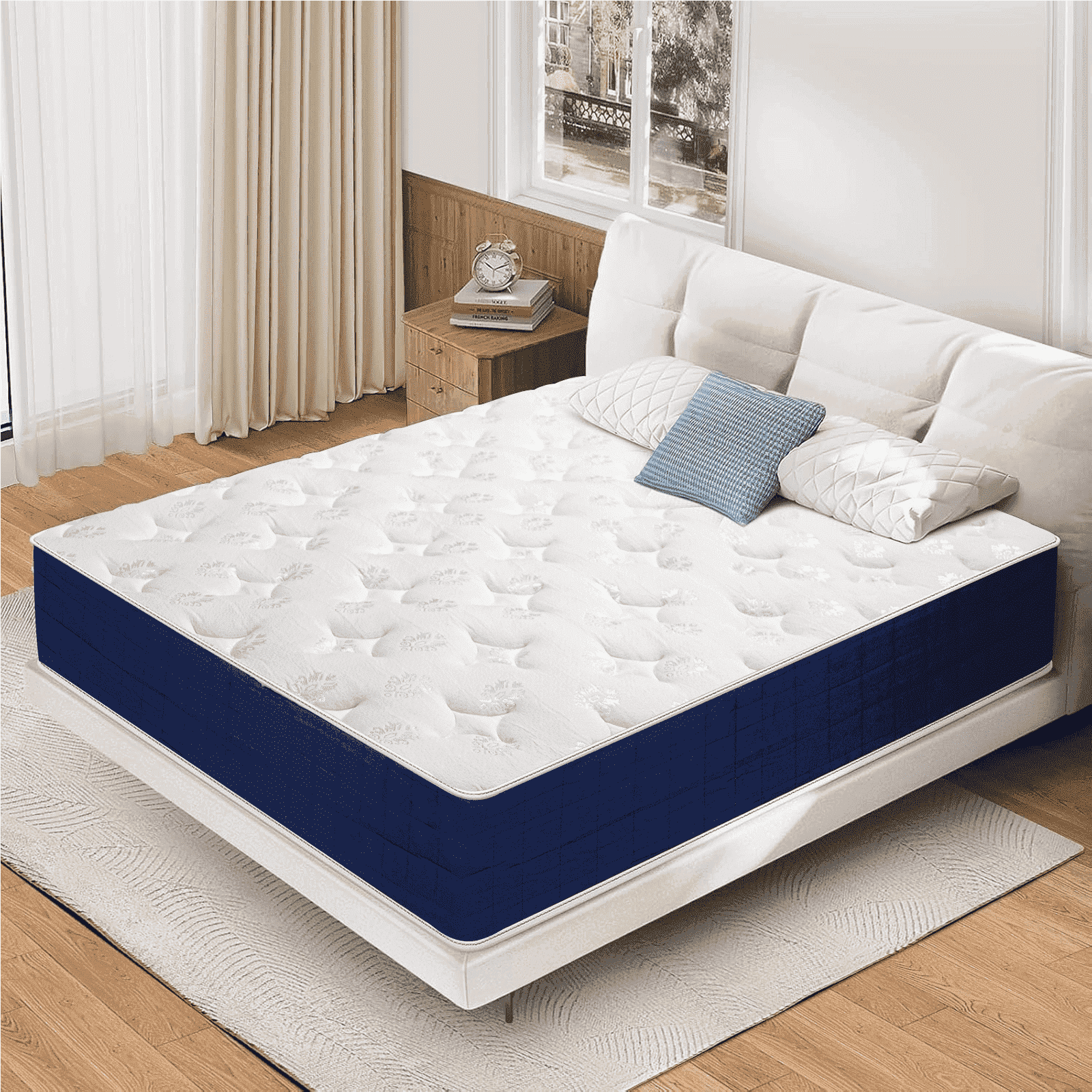 Full Size Mattress, 10 Inch Hybrid Full Mattress in A Box, Strong Edge ...