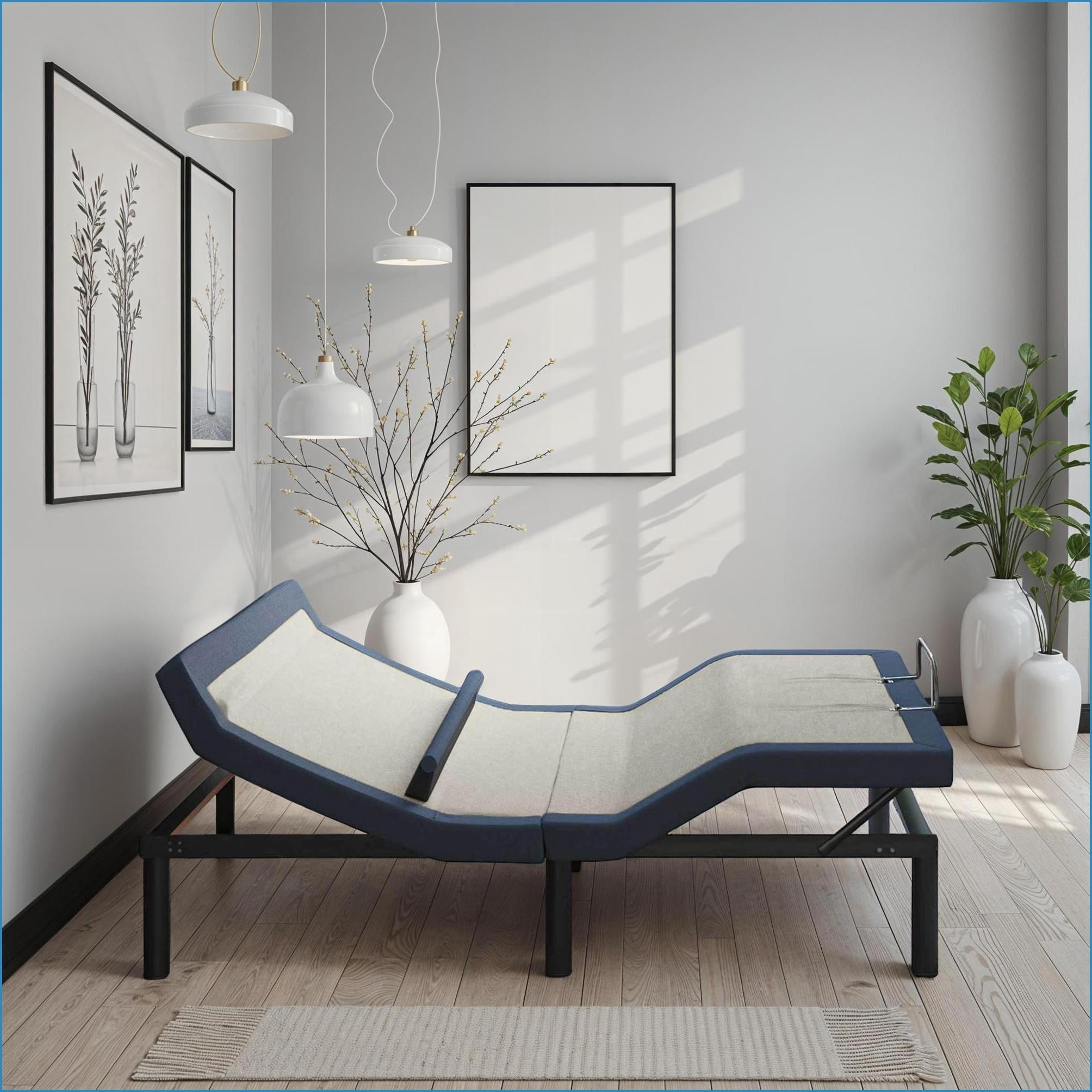 Queen Size Metal Adjustable Bed Base for Master Bedroom: Head/Foot ...