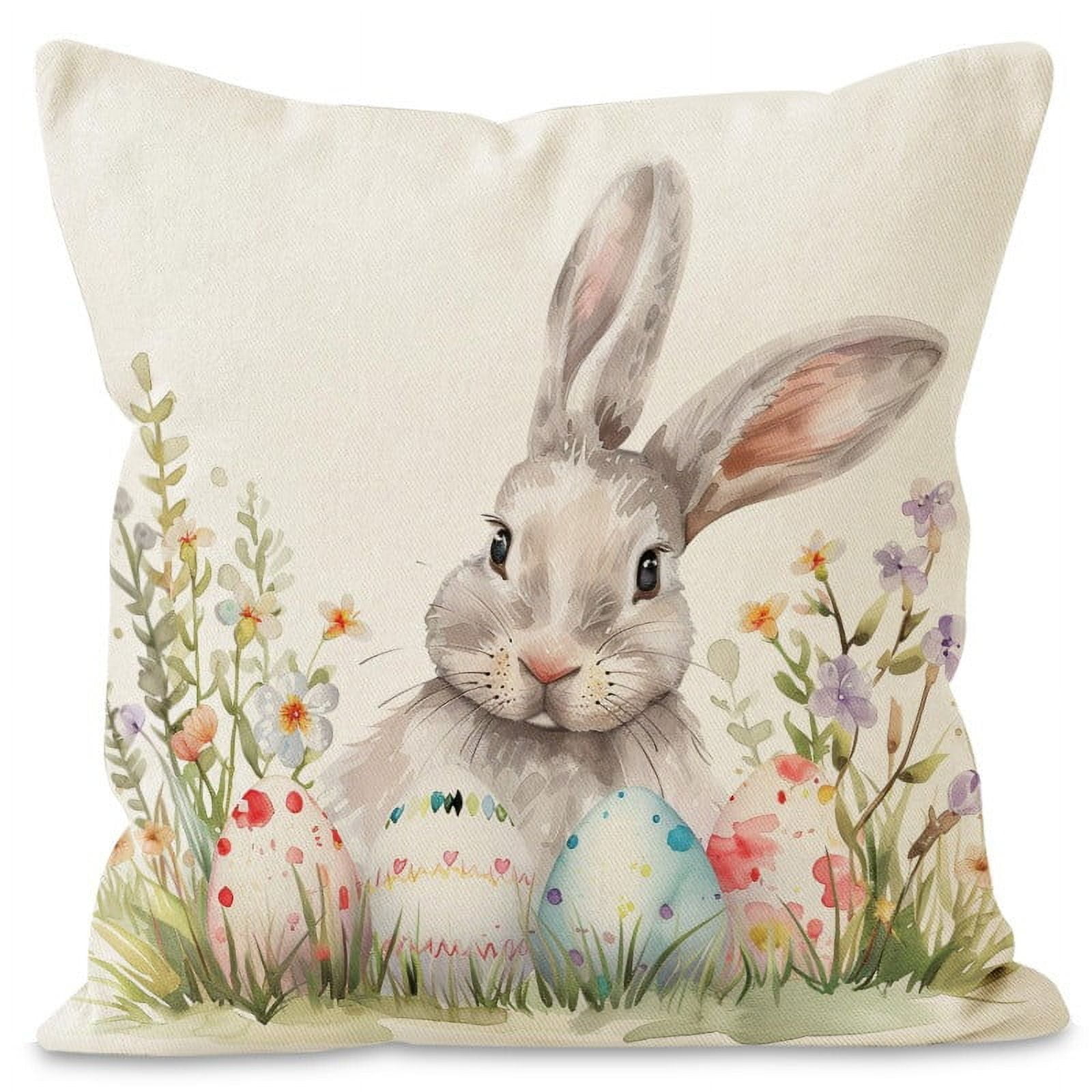 Queen Size Pillow Case Easter Easter Flower Pillow Cover Border ...