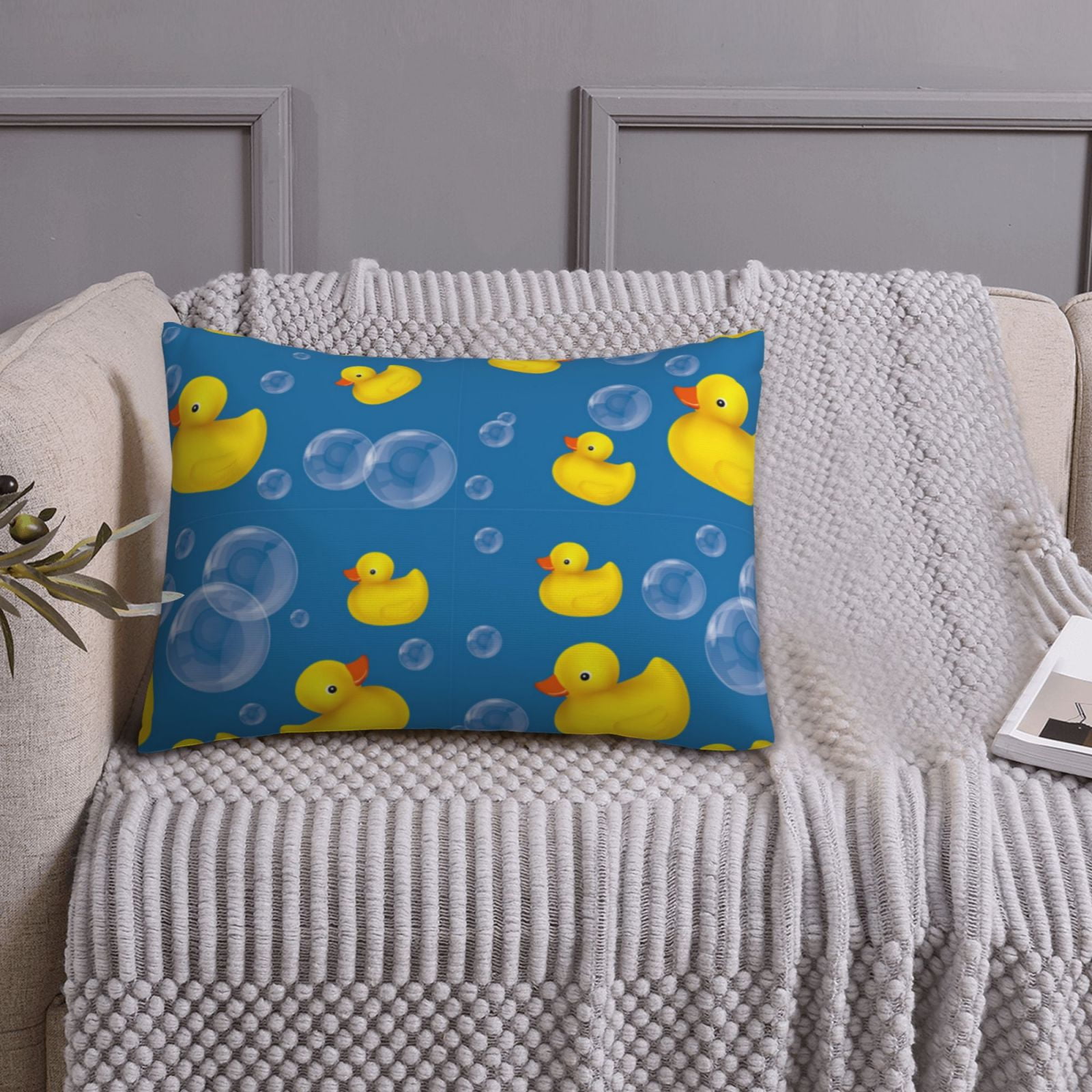 Queen Size Pillows Cases Standard Size - Rubber Duck 20x26 In Soft ...