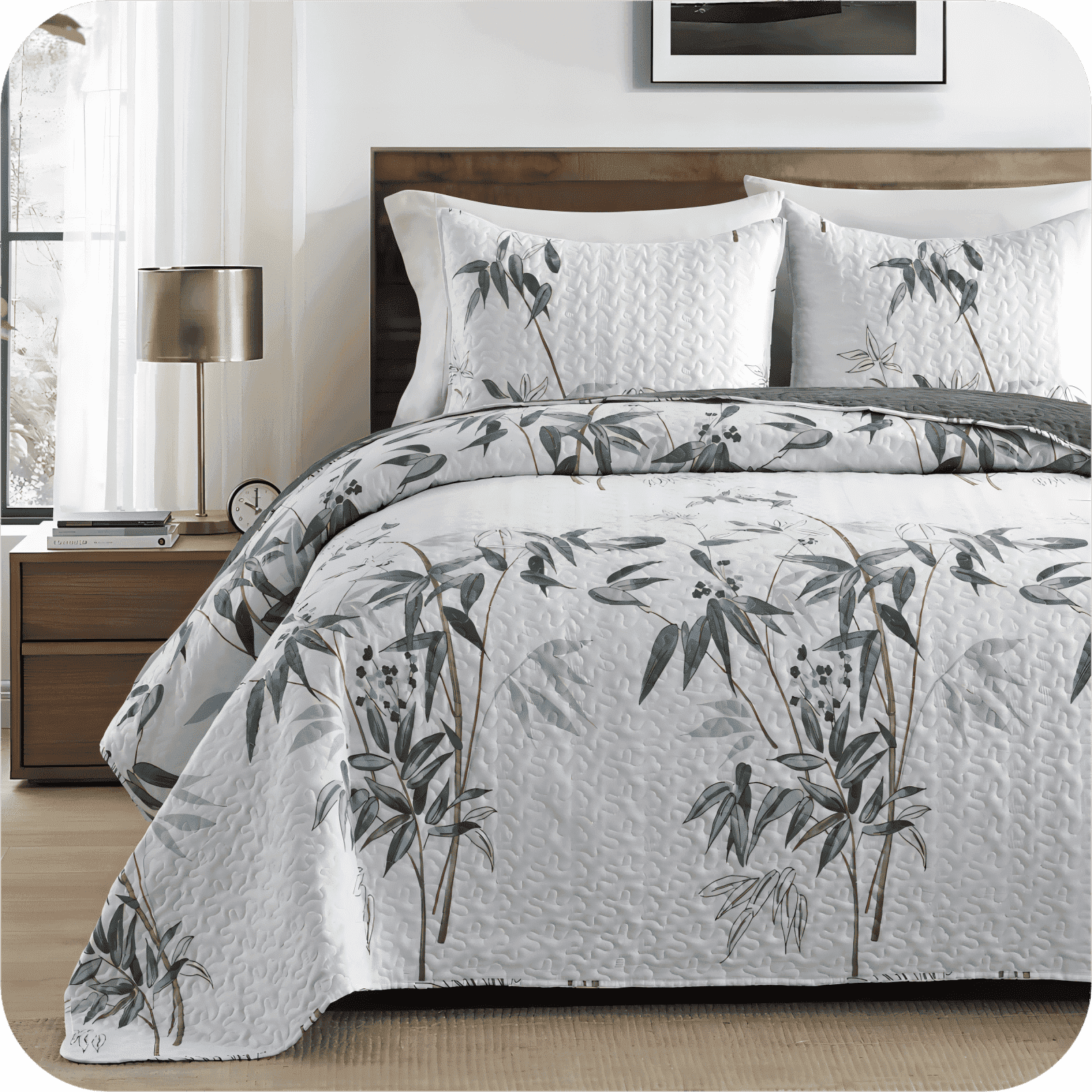 Greagle 3-Piece Queen Size Quilt Set, Soft Warm Lightweight Bedspread ...