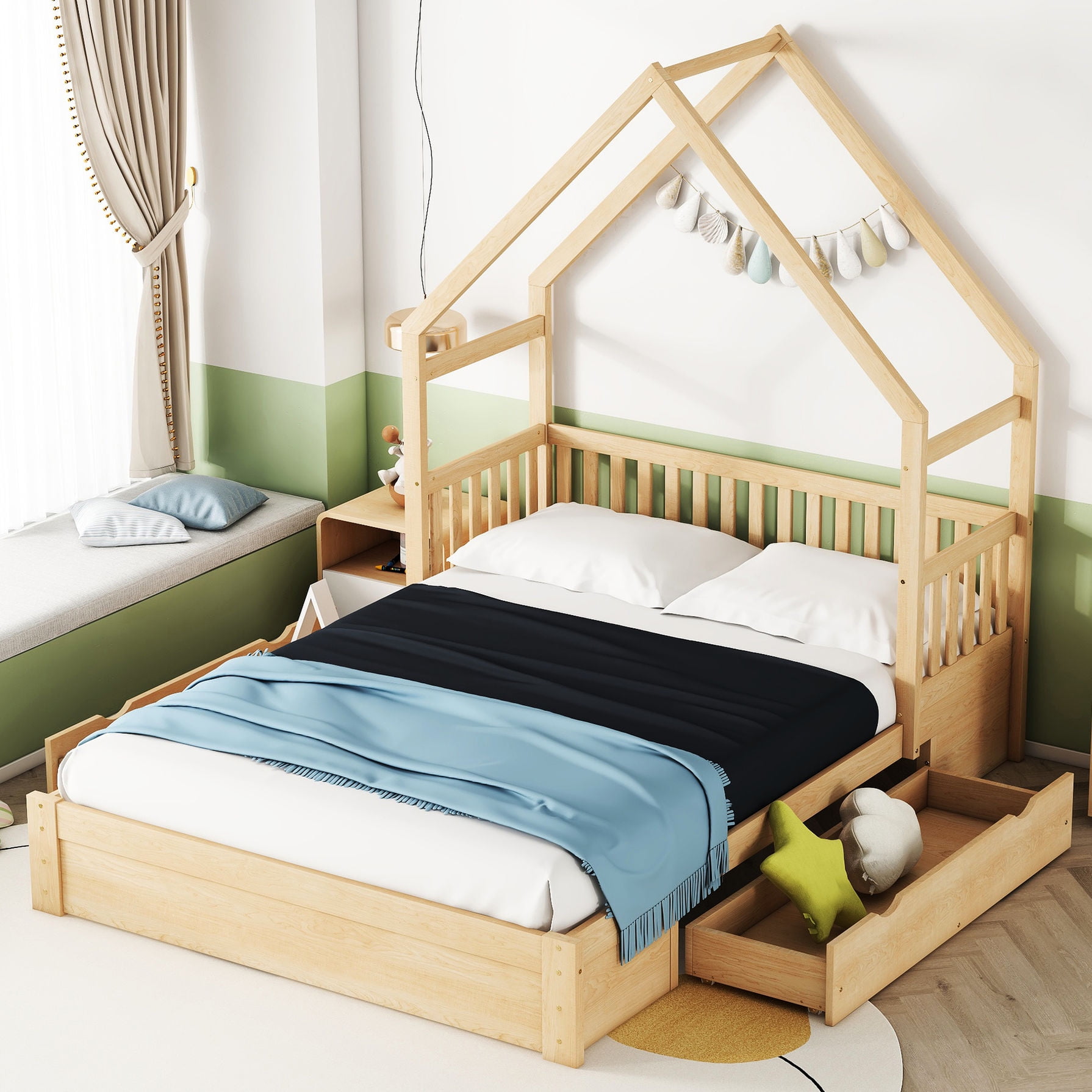 Queen Size - Rustic Bedroom Vibe - Bedroom Atmosphere - Country - style ...