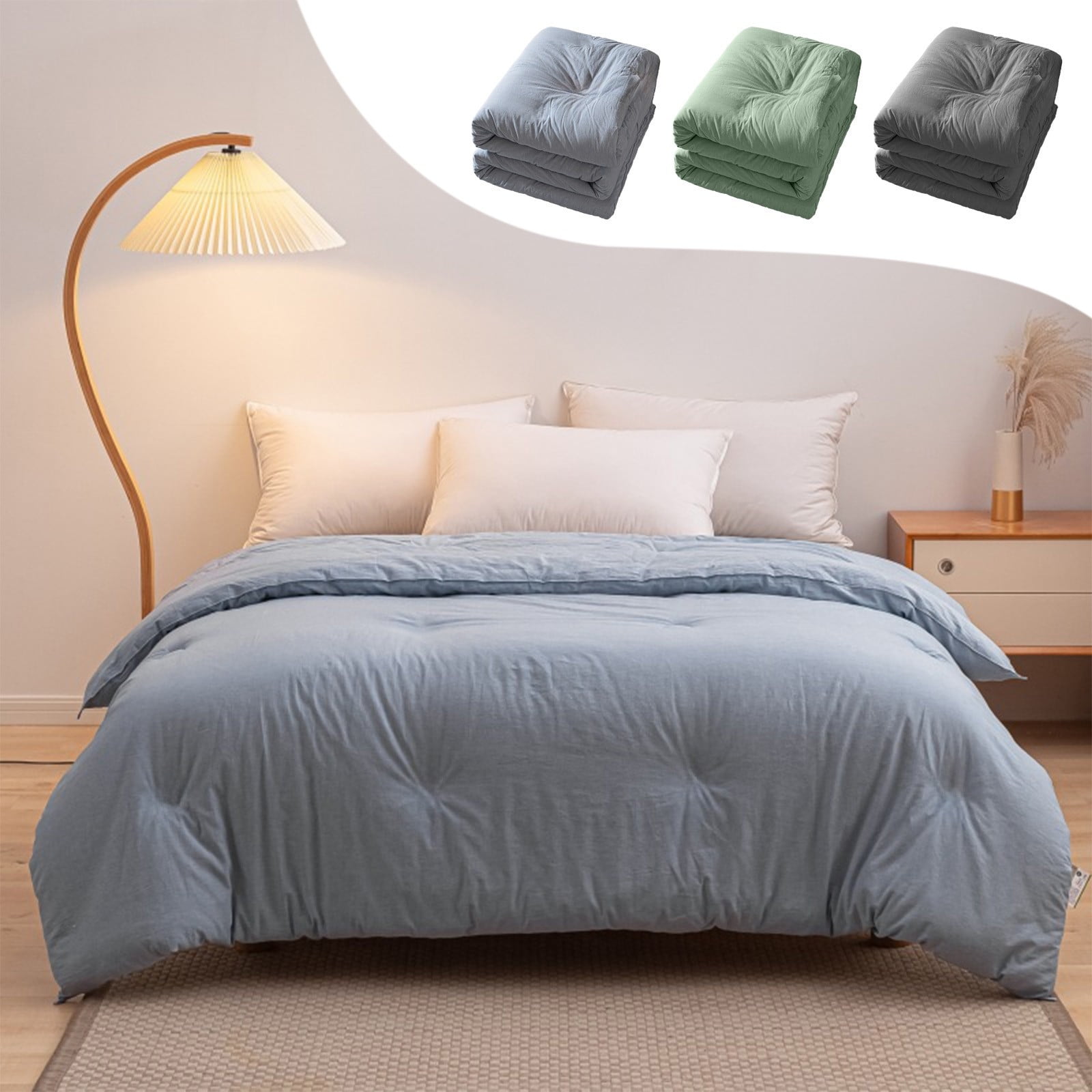 Queen Size Soft Warm Comforter Comfortable Quilt Thickened Heavyweight ...