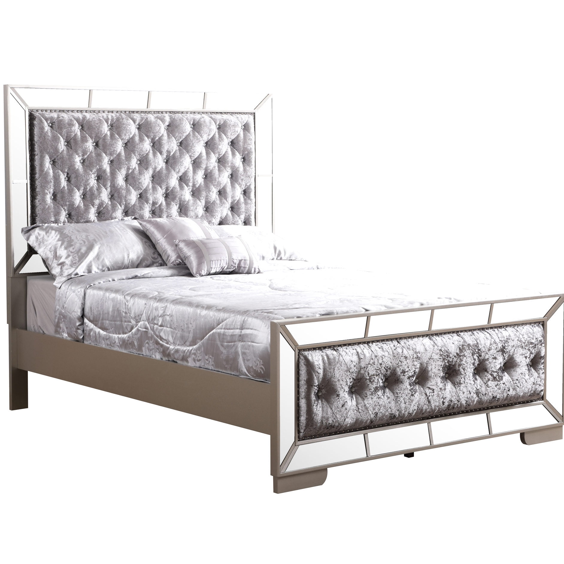 Queen Size Solid Wood+MDF Bed | Long-lasting Comfort and Support ...