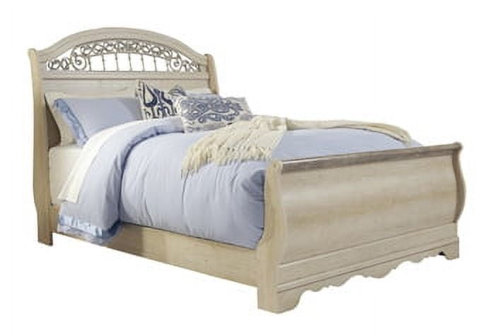 Queen Sleigh Rails-Catalina-Antique White - Walmart.com