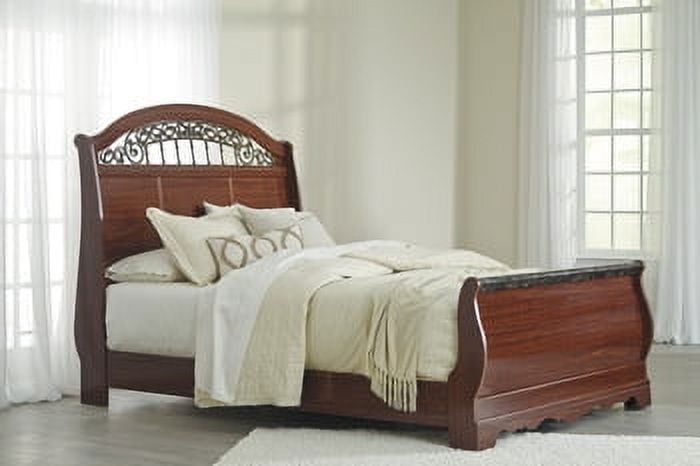 Queen Sleigh Rails-Fairbrooks Estate-Reddish Brown - Walmart.com
