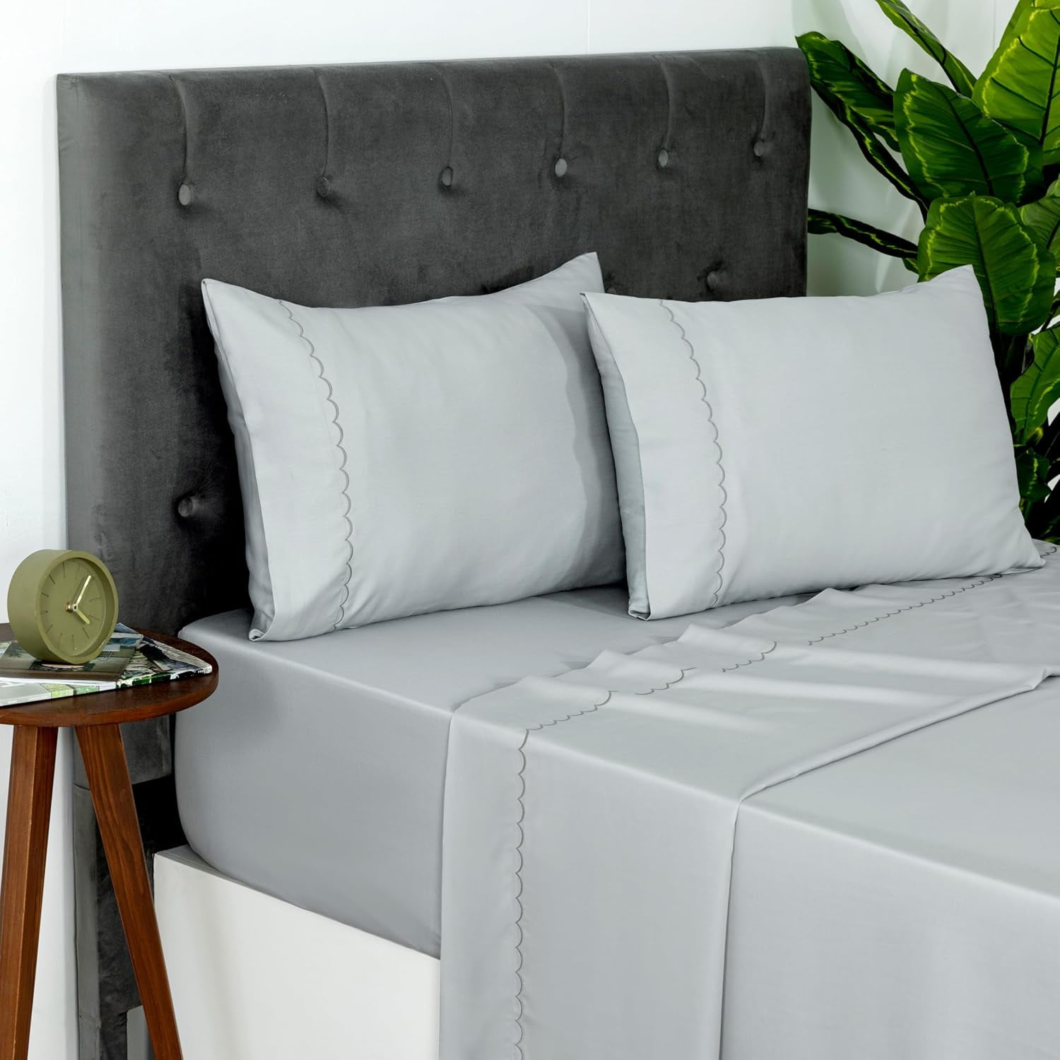 Queen Tencel Sheets Set, 100% Tencel Lyocell Sheet Set, Eucalyptus ...