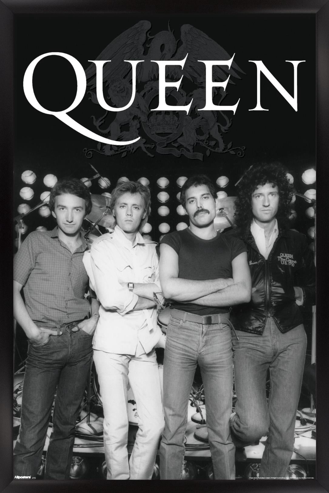 Queen - The Band Wall Poster, 22.375" x 34" Framed - Walmart.com