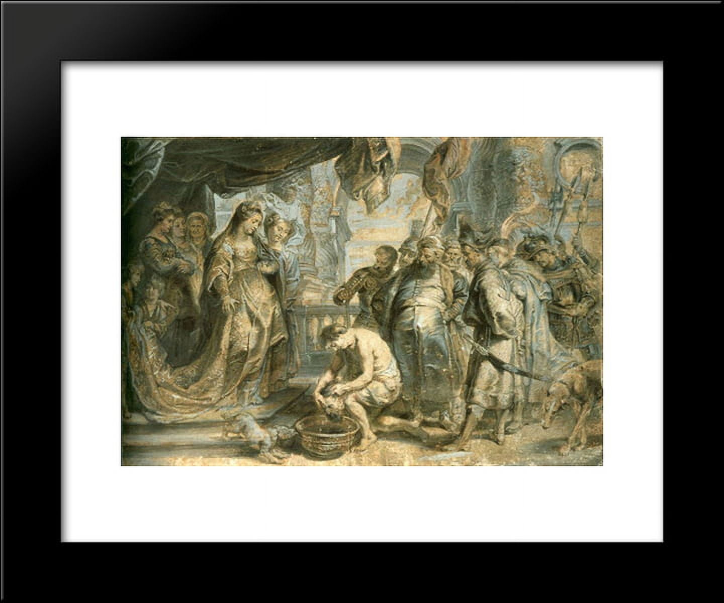 Queen Tomyris with the Head of Cyrus 20x24 Framed Art Print by Peter ...