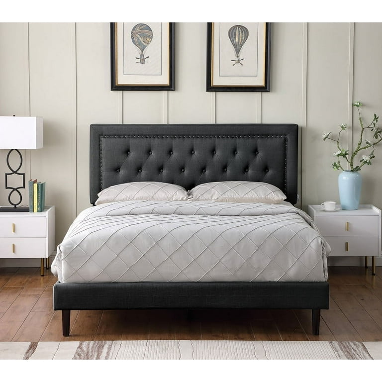 Walmart queen bed frame with headboard store