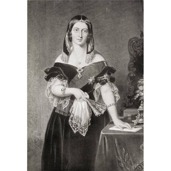 Queen Victoria 1819-1901 In 1845 From A Painting by John Partridge - 12 ...