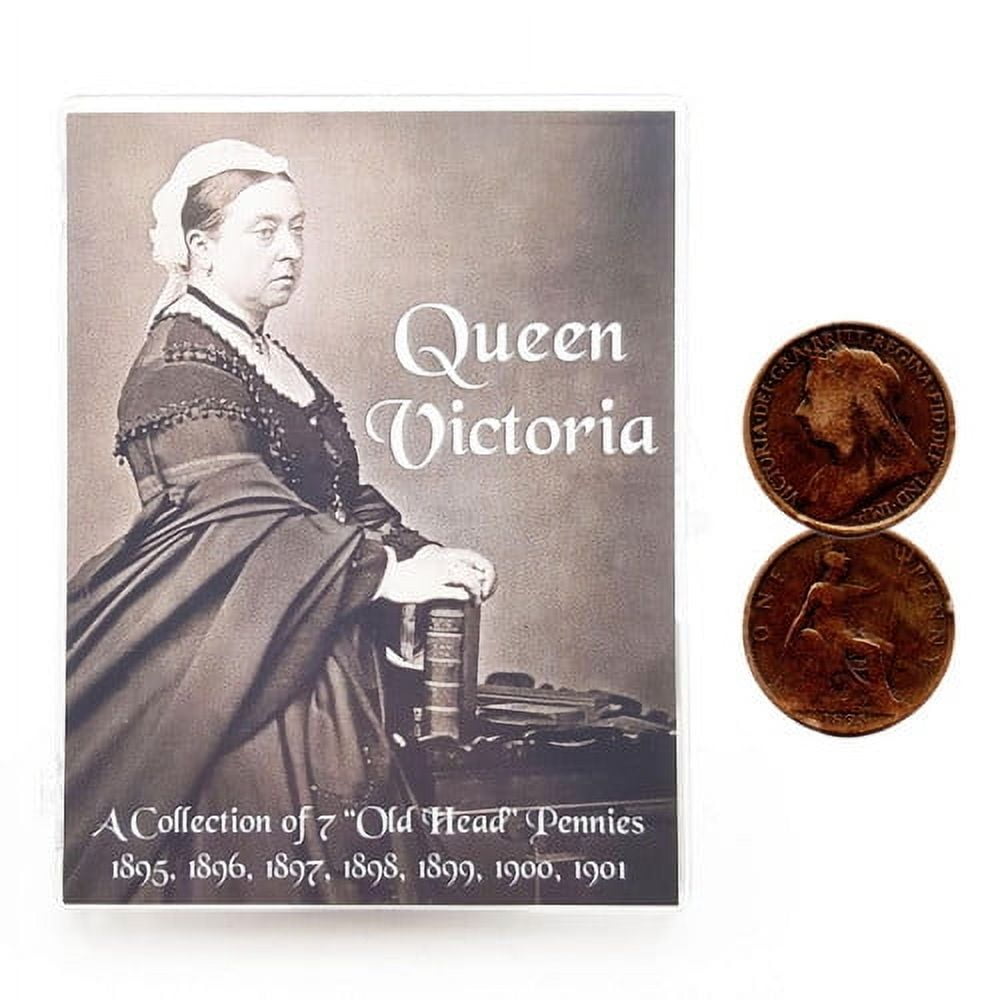Queen Victoria: A Collection of 7 Old Head Pennies 1895-1901 - Walmart.com