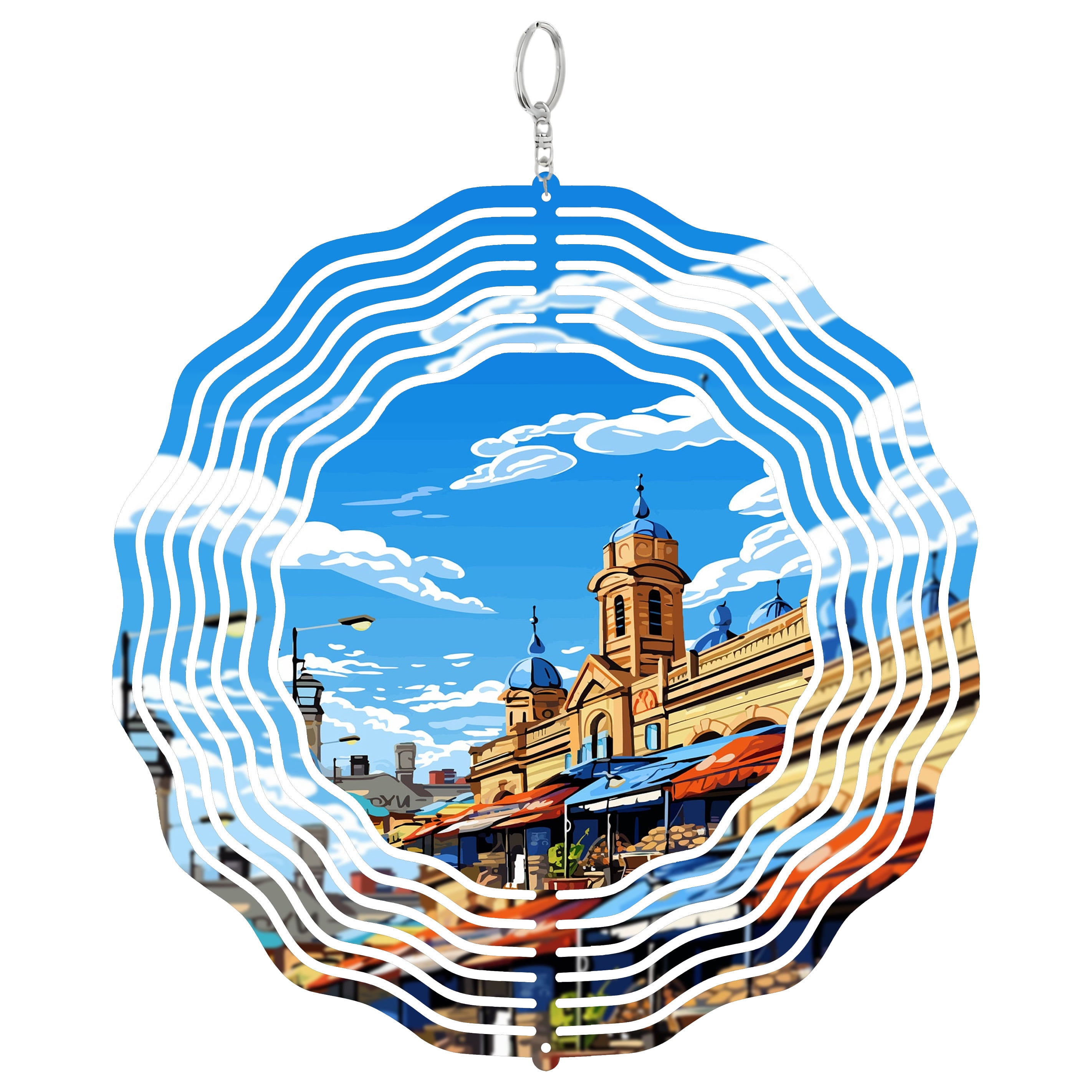 Queen Victoria Market Melbourne 3D Wind Spinner Stainless Steel Kinetic ...