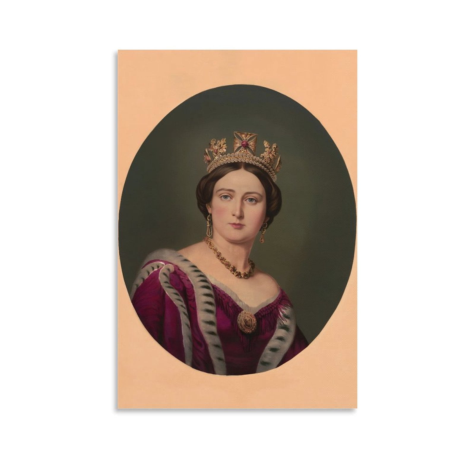 Queen Victoria Portray Poster Home Decor Poster Wall Art Hanging ...