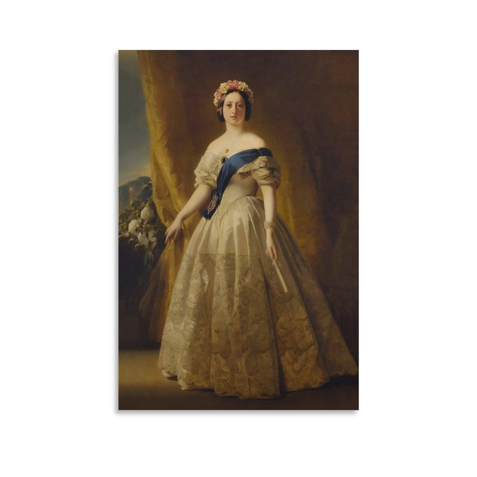 Queen Victoria Poster Posters Wall Art Painting Canvas Gift Living Room ...