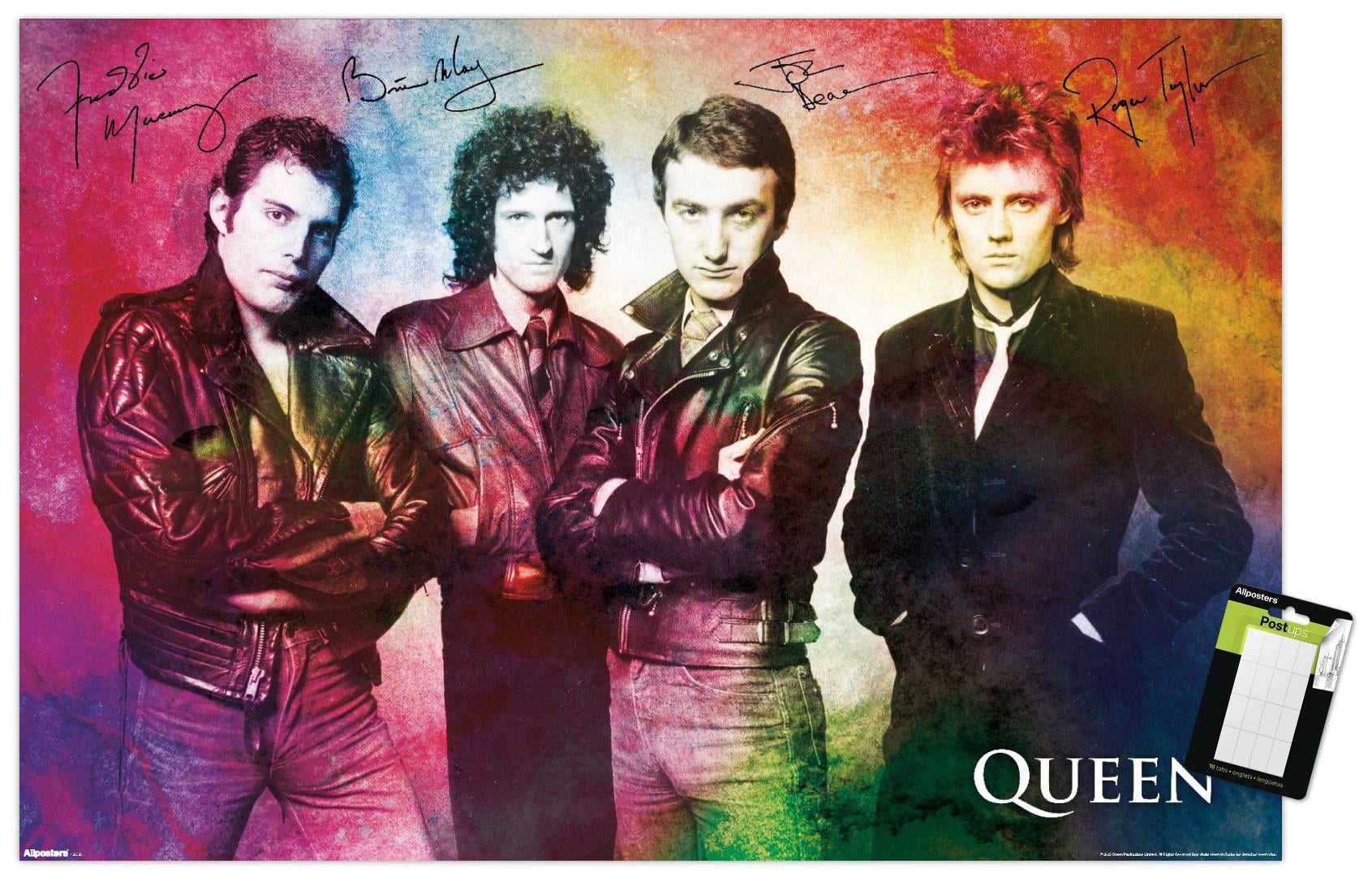 Queen - Watercolor Wall Poster, 22.375" x 34" - Walmart.com