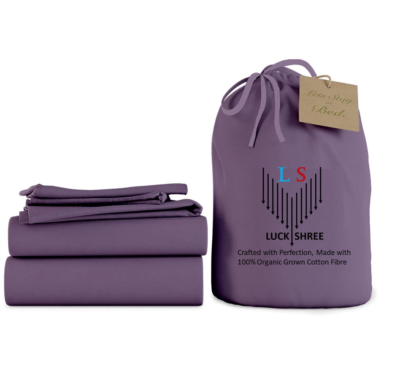 Queen XL Size Organic Cotton Sheet Set- 100% Organic 1000-Thread-Count ...