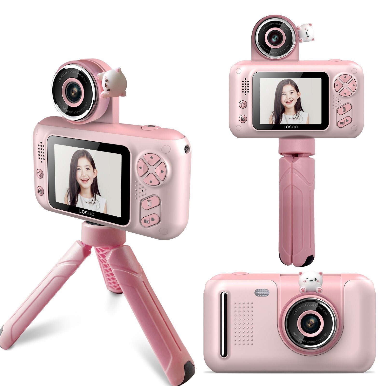 Hinzonek Camera for Kids Girls Digital Camera Christmas Birthday Gifts ...