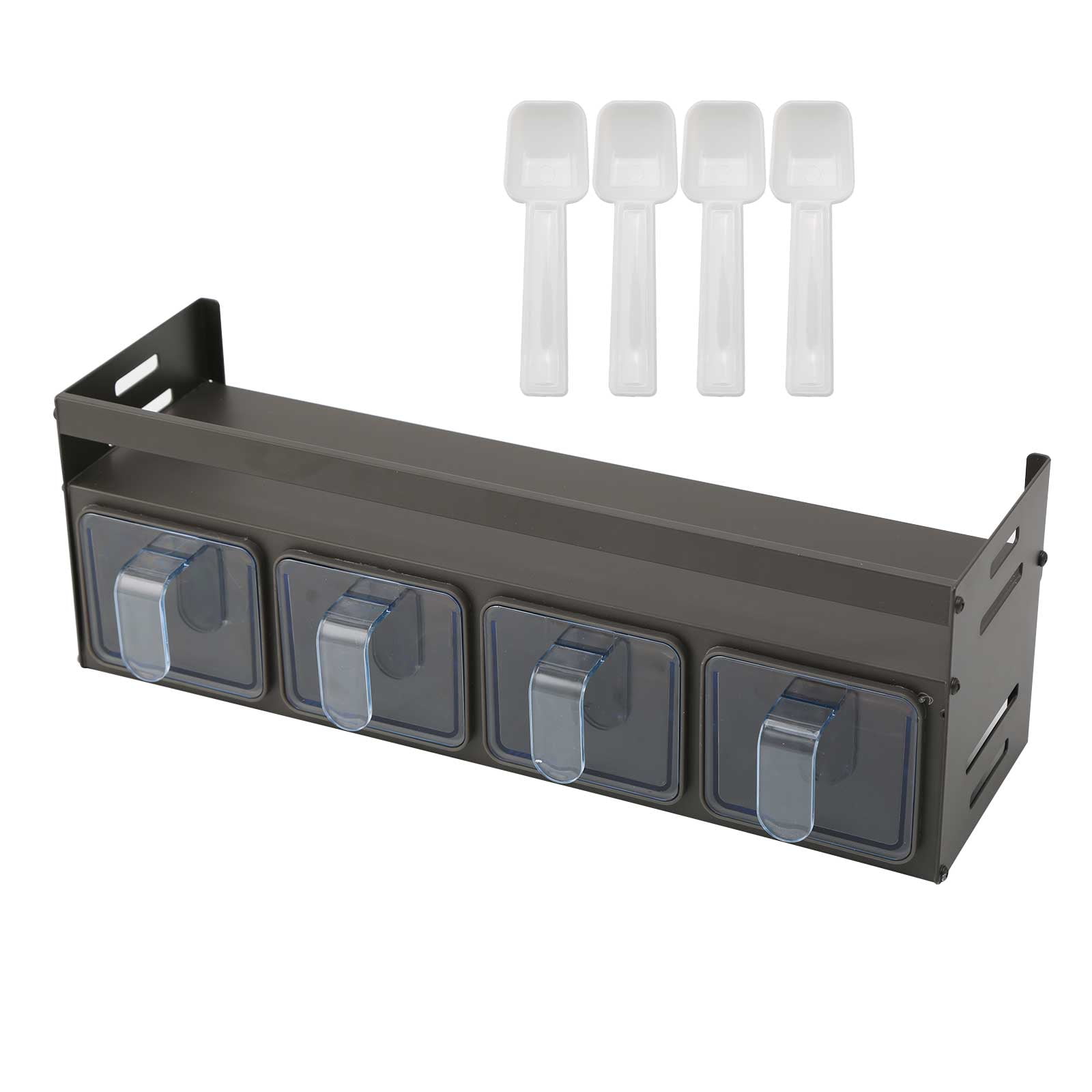 Queen.Y Double Layer Kitchen Seasoning Storage Rack Wall Spice Rack ...