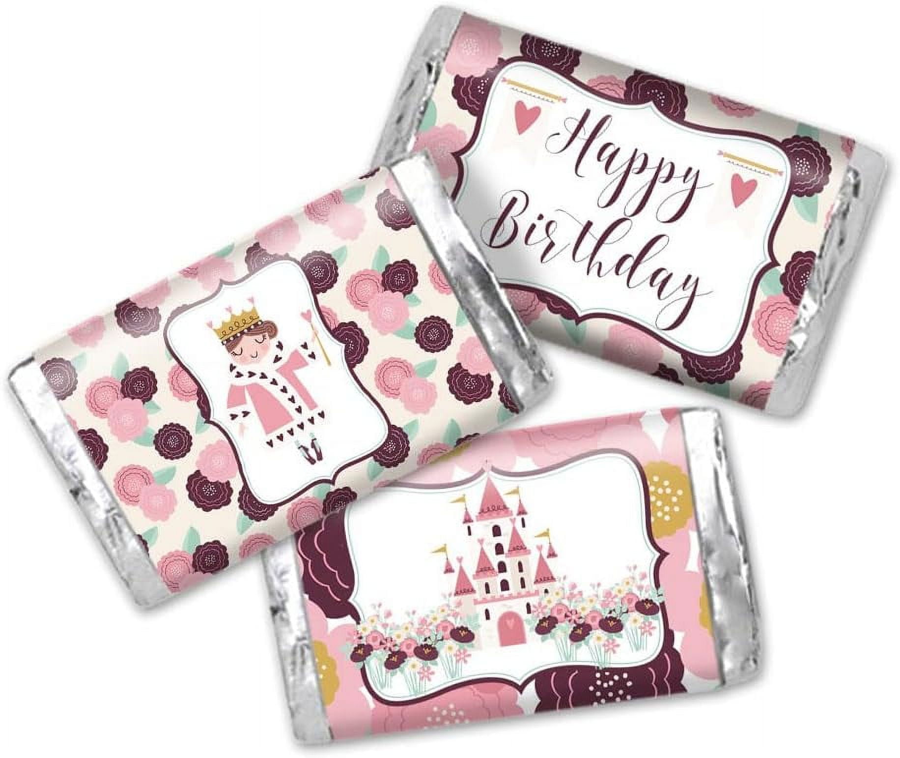 Queen of Hearts Royalty Themed Mini Chocolate Candy Bar Sticker ...