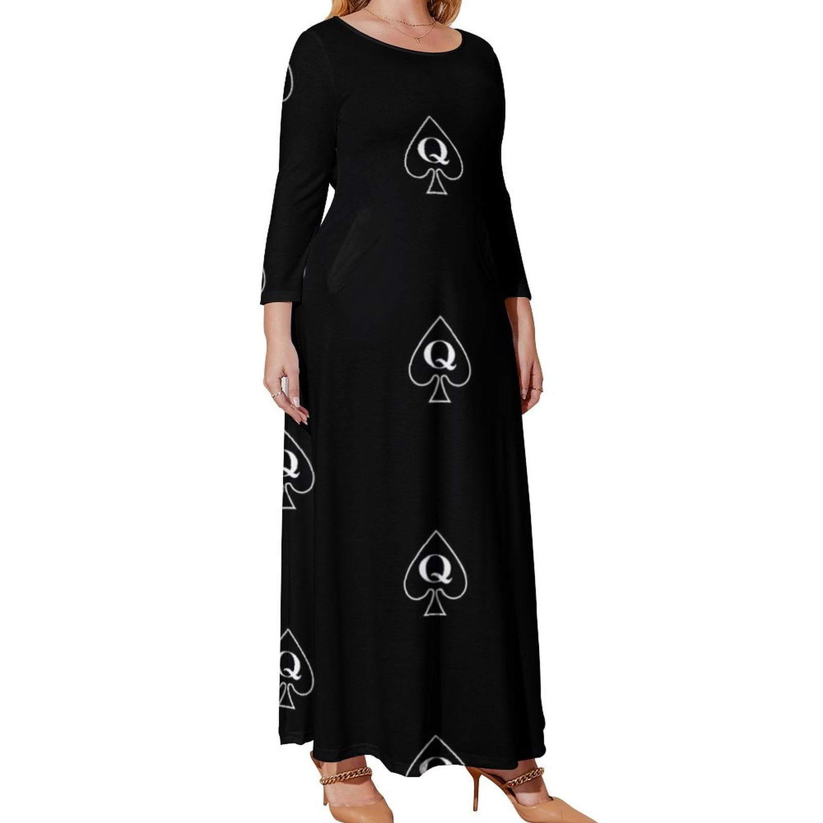 Queen of Spades Gifts and Products Long Sleeved Dress prom dress ...