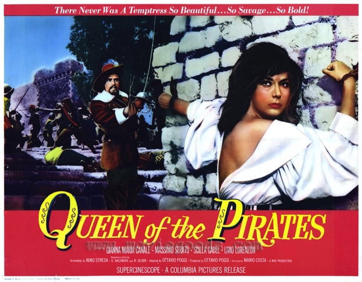 Queen of the Pirates - movie POSTER (Half Sheet Style A) (22" x 28 ...