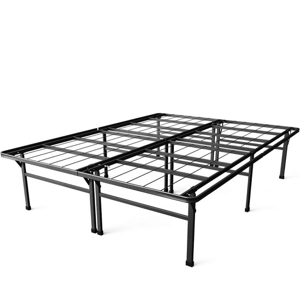 Queen size 18-inch High Rise Folding Metal Platform Bed Frame - Walmart.com