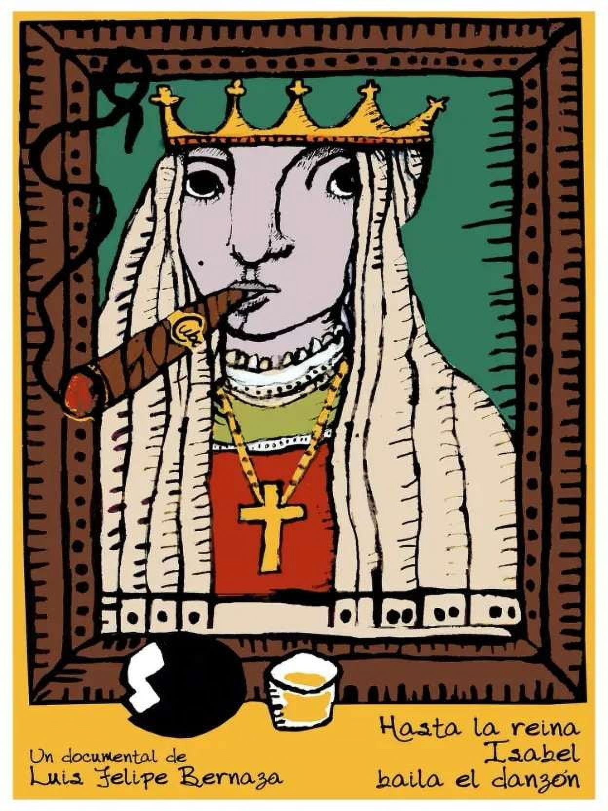 Queen smoking a cigar wall Decoration Poster.Graphic Art Interior ...