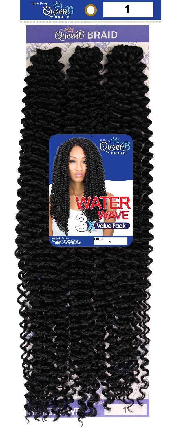 QueenB Braid 3X Water Wave Value Pack - #1 - Walmart.com